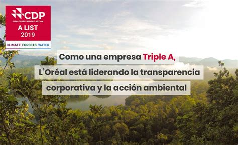 Cdp Triple A 2019 Loreal Stakeholders