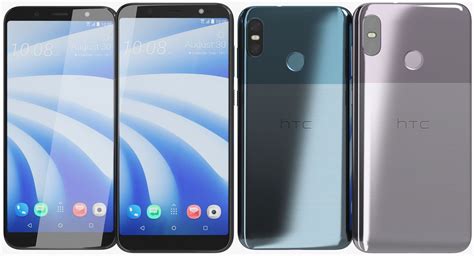 Htc U12 Life Moonlight Blue 3d Model 39 3ds Max Fbx Obj Wrl