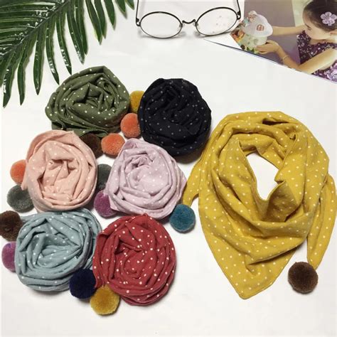 Весенний хлопковый шейный платок для маленьких девочек и мальчиков Детский мягкий треугольный