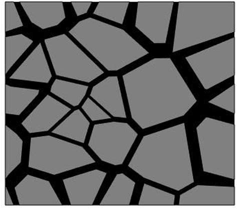 An Exemplary Voronoi Tessellation After The Shrinkage Procedure Download Scientific Diagram