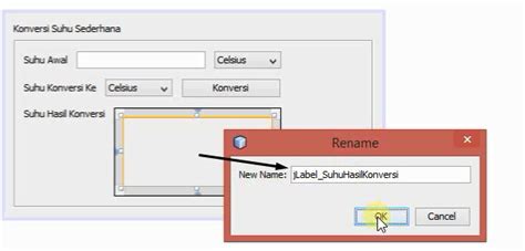 Membuat Program Konversi Suhu Dengan Java Swing Menggunakan Netbeans Tahap 2 User Interface