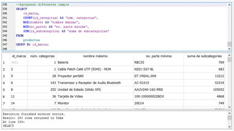 Sql Básico Agrupando Datos Scyasig