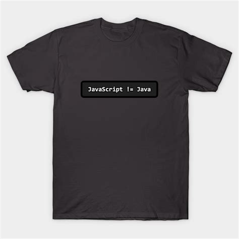 JavaScript Java Programming T Shirt TeePublic