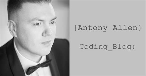 Antony Allen Coding Blog Home