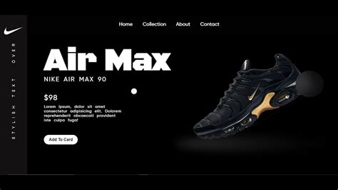 How To Create Website Using Html Css And Javascript Modern Website Gsap Nike Part 3 Youtube