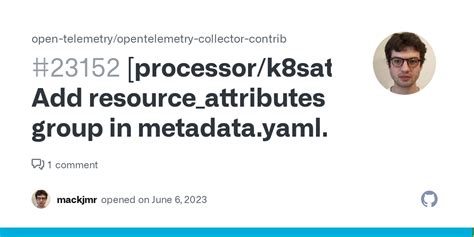 Processork8sattributesprocessor Add Resourceattributes Group In