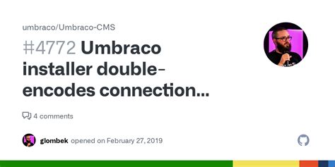 Umbraco Installer Double Encodes Connection String Password · Issue