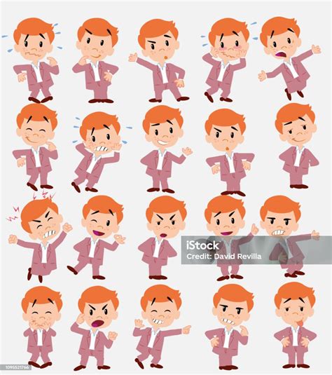 스마트 캐주얼 스타일에서 만화 캐릭터 사업입니다 다른 자세 태도 포즈 고립 된 벡터 그림에 다양 한 활동을 하 고 설정 합니다 금융에 대한 스톡 벡터 아트 및 기타 이미지