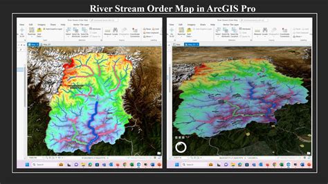 River Stream Order Map In Arcgis Pro Youtube