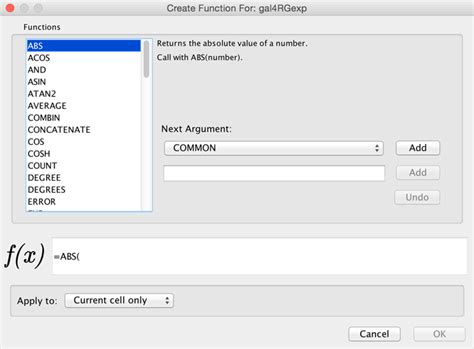 10 Column Data Functions And Equations — Cytoscape User Manual 340