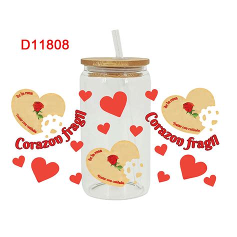 Uv Dtf Transfer Sticker For The 16oz Glasses Wraps Cup Can Diy