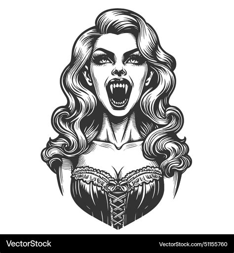 How To Draw Vampire Girl Face