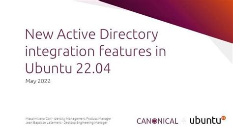 New Active Directory Integration Features In Ubuntu 2204 R