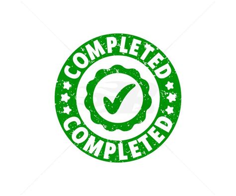 Completed Tick Stamp Logo Design