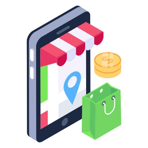 Shopping Center Generic Isometric Icon