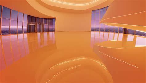 Architecture Color Corrected Volumetric Lighting Panorama Geometric Futuristic Parallax Ai