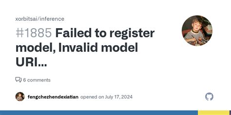 Failed To Register Model Invalid Model Uri Dpretrainedmodels3
