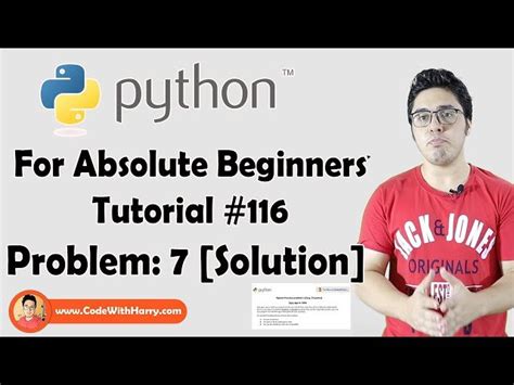 Free Video Python Problem 7 Solution Python Tutorials For Absolute
