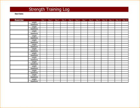 Training Spreadsheet Template Db Excel Com