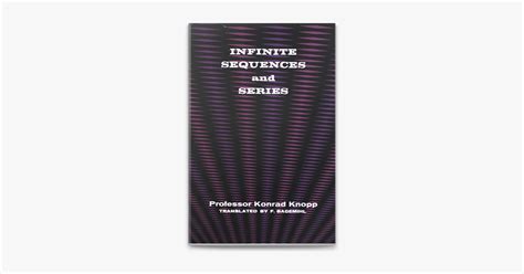 ‎infinite Sequences And Series By Konrad Knopp On Apple Books
