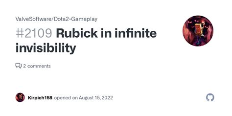Rubick In Infinite Invisibility · Issue 2109 · Valvesoftwaredota2