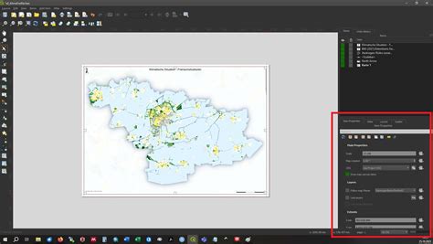 How To Lock The Size Of The Item Properties Panel In QGIS 3 Print