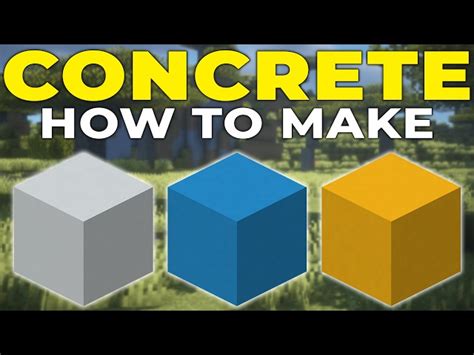 How To Make Concrete In Minecraft 2e607c