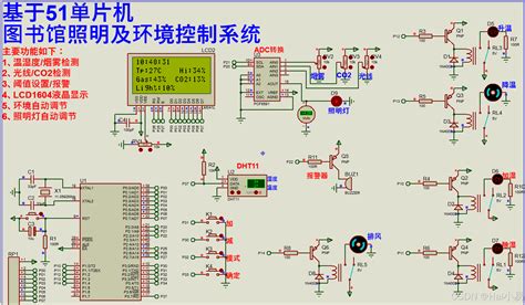 【proteus仿真】【51单片机】图书馆照明及环境控制系统proteus8 1604 Csdn博客