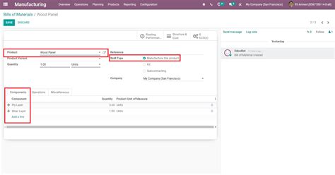 Create A Multi Level Bill Of Materials For A Product Which Is Manufactured
