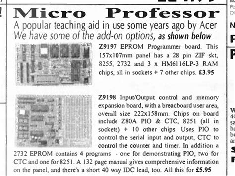 Tynemouth Software Micro Professor Eprom Programmer Board Part 1