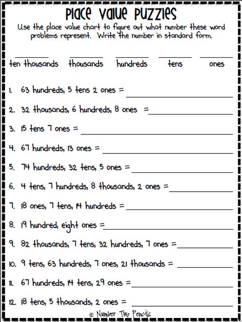 Numbers In Word Form Worksheets