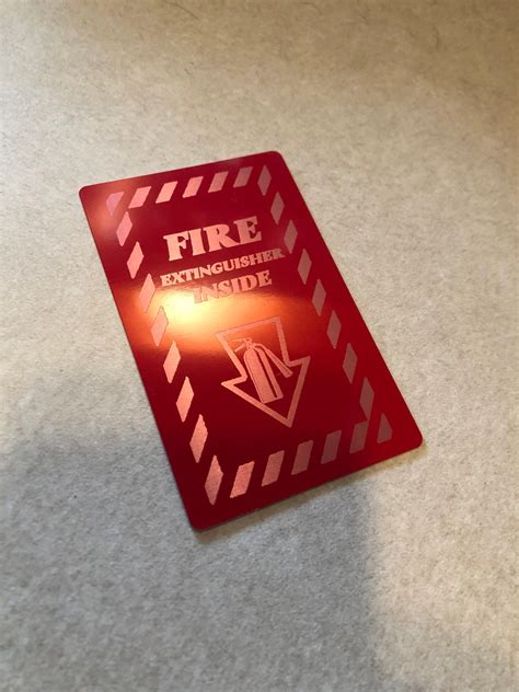 Fire Extinguisher Inside Fire Safety Mini Placard Signage For Disaster
