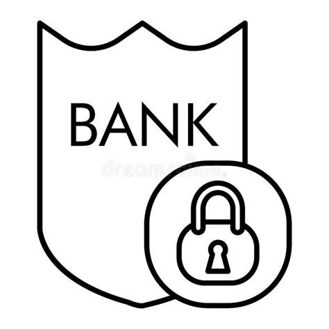 Ssl Security Thin Line Icon Certificate Protected Vector Illustration