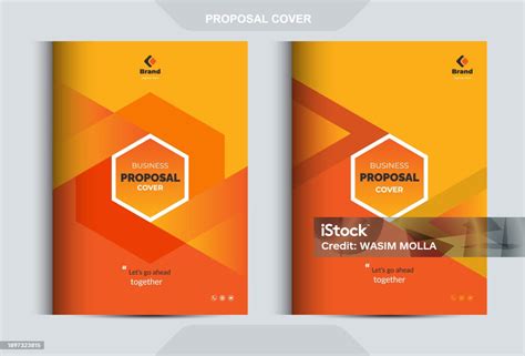 오렌지 컬러 기업 사업 제안서 카탈로그 표지 디자인 템플릿 개념 0명에 대한 스톡 벡터 아트 및 기타 이미지 0명 A4 용지 가리기 Istock