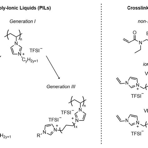 A Mixture Of Il Monomer Crosslinker Photoinitiator And Litfsi B