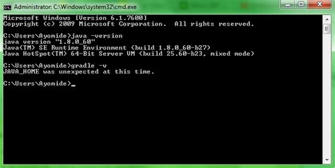 gradle is not recognized as an internal command conese