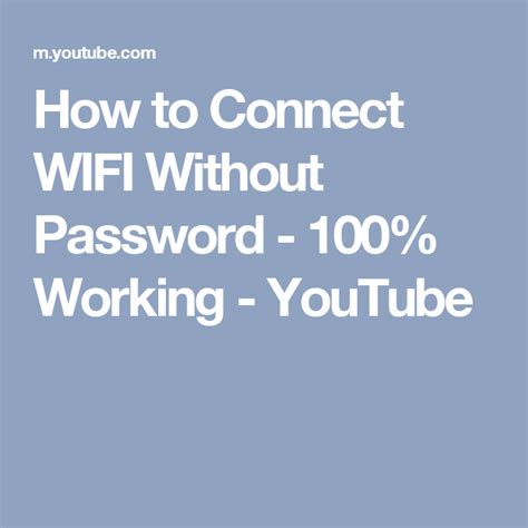 How To Connect WIFI Without Password 100 Working YouTube Get Wifi Password Free Wifi