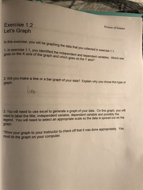Exercise 12 Lets Graph Process Of Science Is