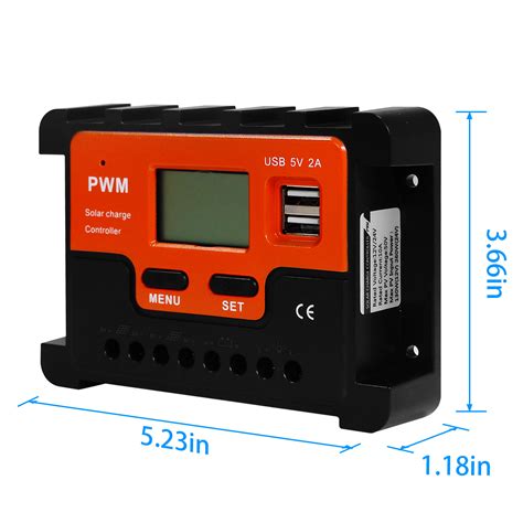 Gcsoar Mini 20a 12v 24v Off Grid Pwm Solar Power Regulator Charge Controller Charge Controller