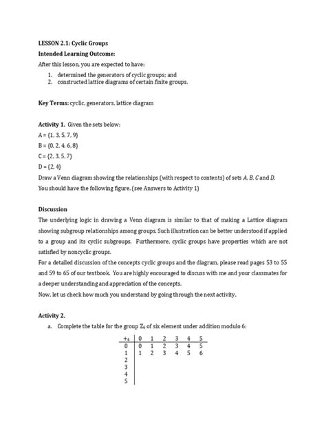 lesson 2 1 abstract algebra 2022 pdf group mathematics