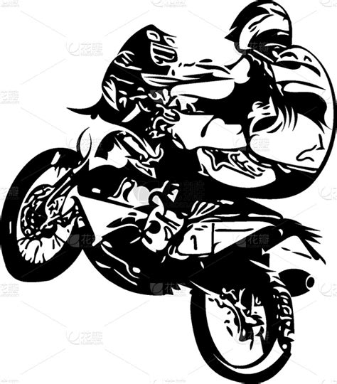 摩托车越野赛抽象摩托车山地车摩托车赛能力图像矢量兴奋素材 花瓣网