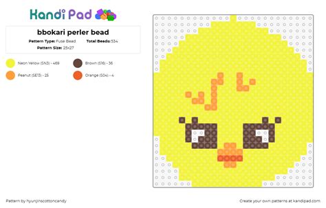 Bbokari Perler Bead Fuse Bead Pattern Kandi Pad Kandi Patterns