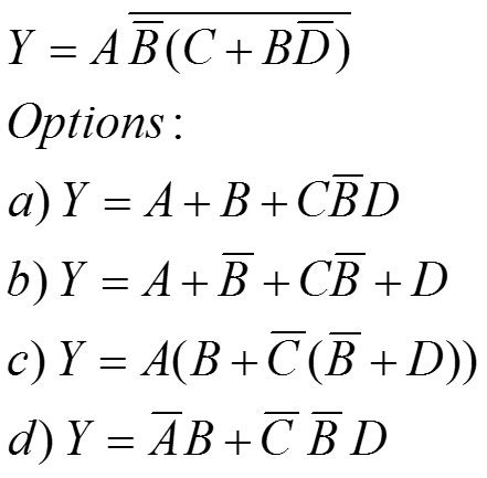 Solved If You Apply DeMorgan S Theorem To The Expression Chegg Com