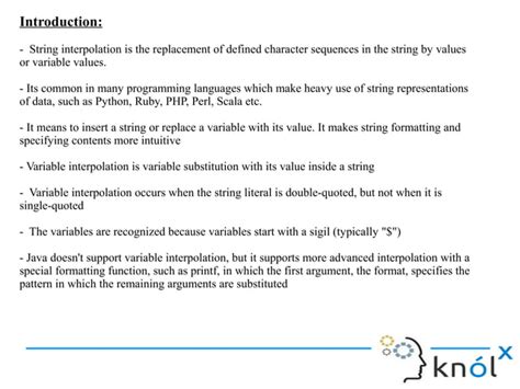 String Interpolation In Scala Odp Programming Languages Computing