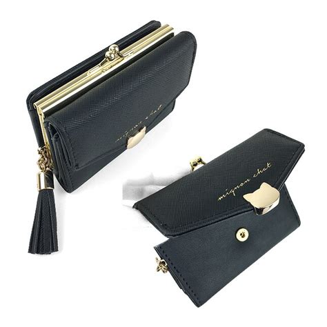 楽天市場キッズ 財布 女の子 三つ折り財布 mls ネコホック がま口財布 お財布 ミニ財布 三つ折り財布 コンパクト財布 おしゃれ 大人ガーリー シック シンプル ネコ 猫