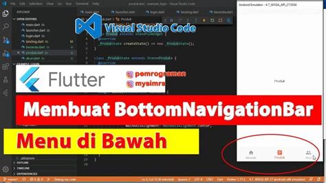 Membuat Bottom Navigation Bar Di Flutter Menu Di Bawah