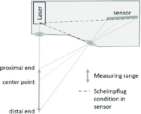 Schematic Of A Laser Line Triangulation Sensor Including The Indication