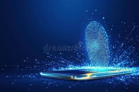 Glowing Fingerprint Scan For Mobile Payment Authentication With Dynamic