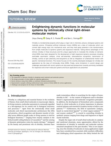 Pdf Enlightening Dynamic Functions In Molecular Systems By