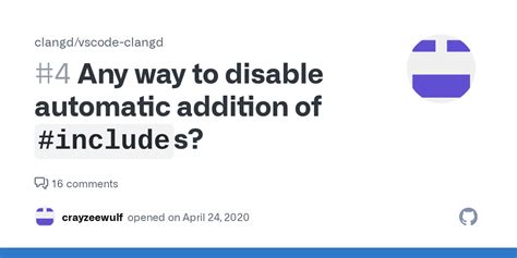 Any Way To Disable Automatic Addition Of `include`s · Issue 4